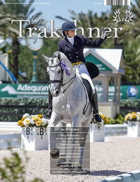 Lord Locksley: American Bred Graces Cover of der Trakehner Magazine ...
