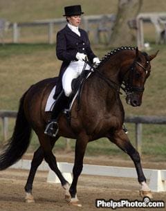 Blue is Clearly Kelly Hayner's Color at Waterloo Dressage Summer Finale ...