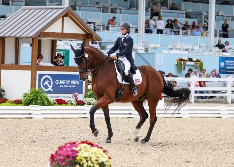 Small Tour Classes Tightly Contested Day 5 of Dressage at Devon ...